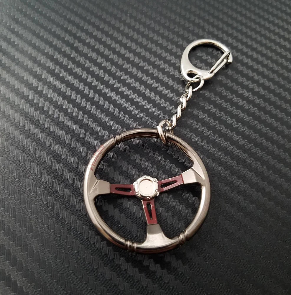 Racing Steering Wheel Keychain – Garage Girls Jewelry