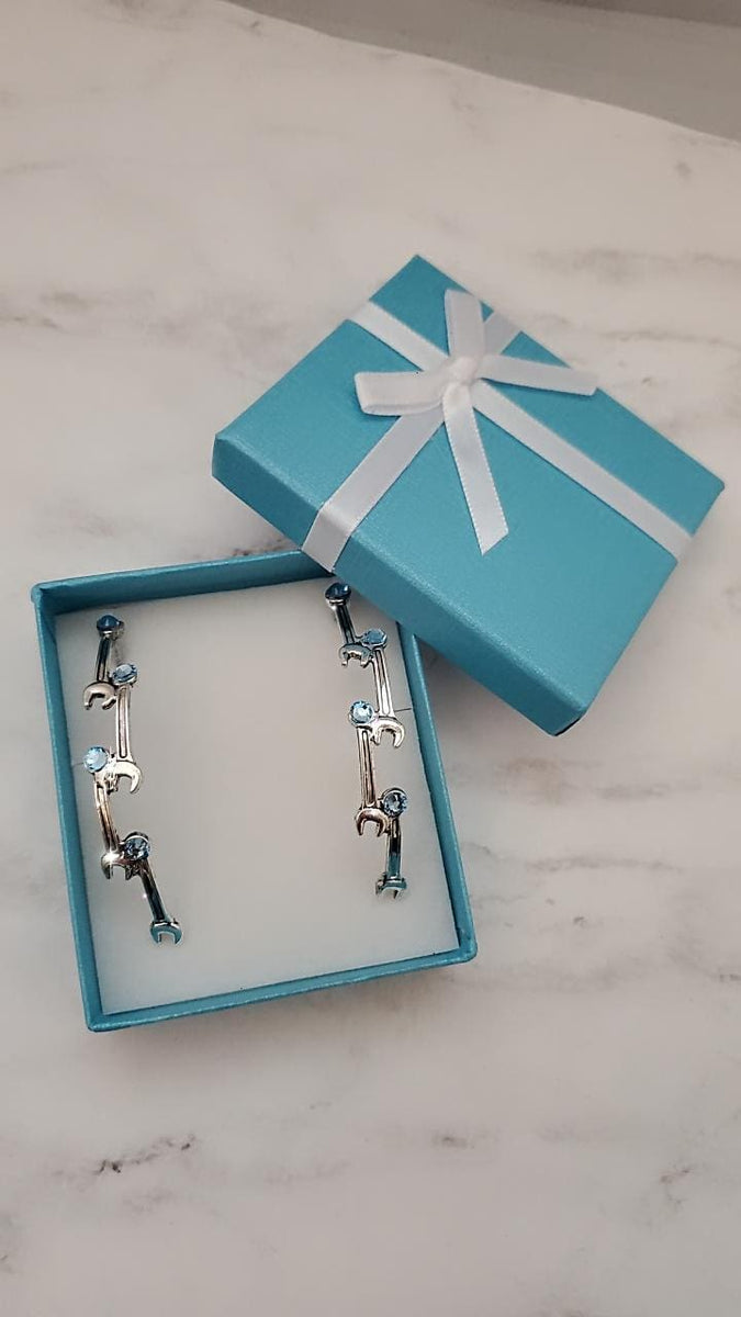 Mini Wrench Hoop Earrings – Garage Girls Jewelry